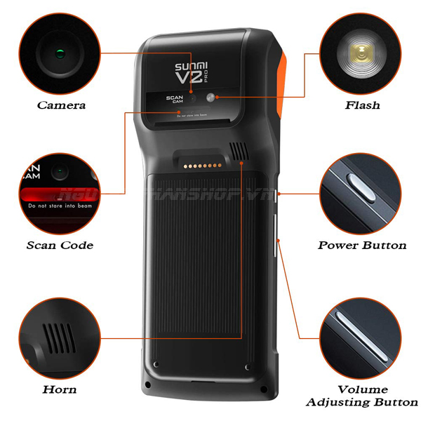 Máy bán hàng cầm tay SUNMI V2 PRO